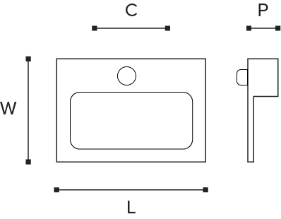 LEDGE RECESS LEATHER PUSH BUTTON - Turnstyle Designs