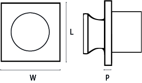 ROUND ON SQUARE SOLID - Turnstyle Designs