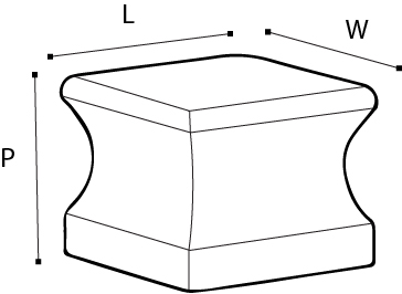 SQUARE BUTTON SOLID - Turnstyle Designs