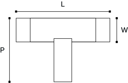 SQUARE T BAR STITCH OUT RECESS LEATHER - Turnstyle Designs