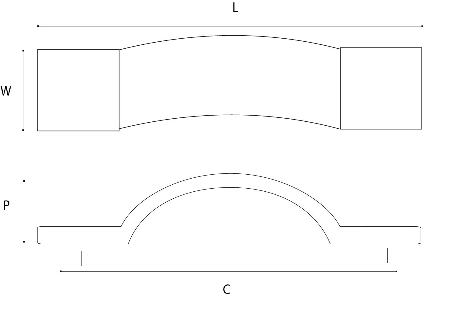 SQUARE STRAP PLAIN - Turnstyle Designs