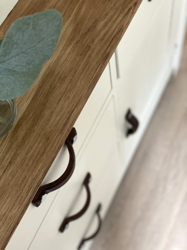 Bow Button Leather Cabinet Handle A1182,A1181,A1180_Chestnut Leather ...