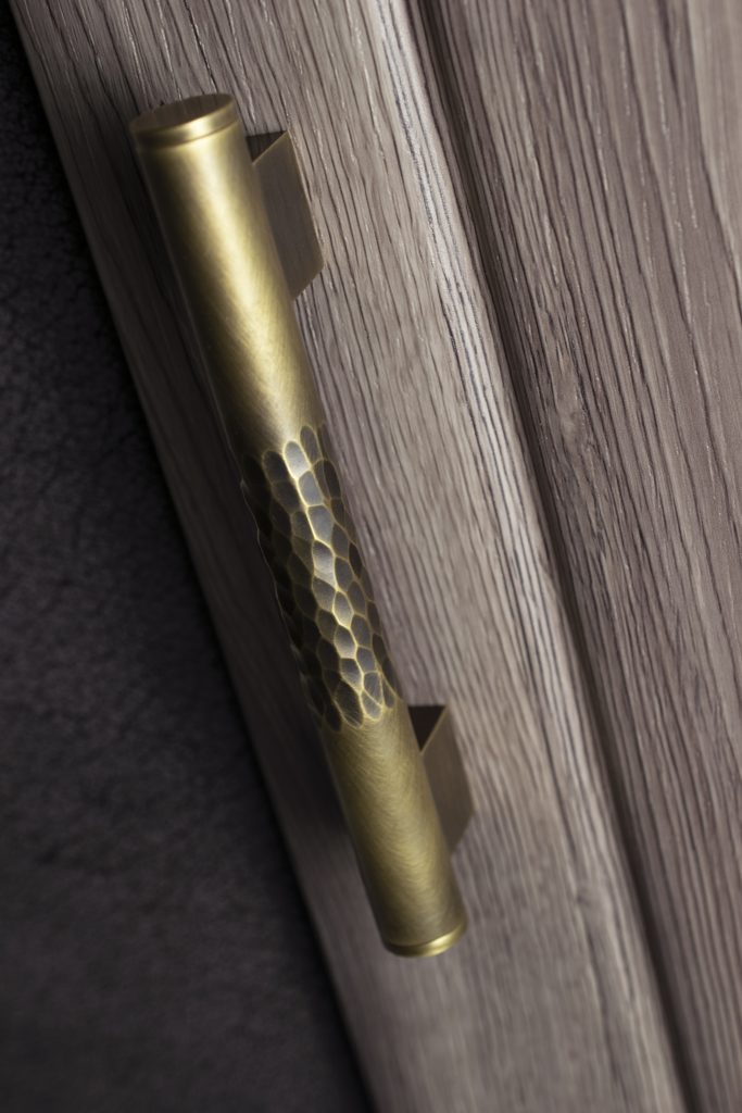 Coffin Leg Scroll Part Hammered Solid PH7550_Burnished Brass (2) - Turnstyle Designs