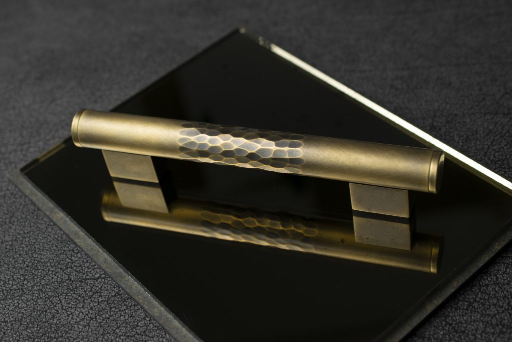 Coffin Leg Scroll Part Hammered Solid PH7550_Burnished Brass (3) - Turnstyle Designs