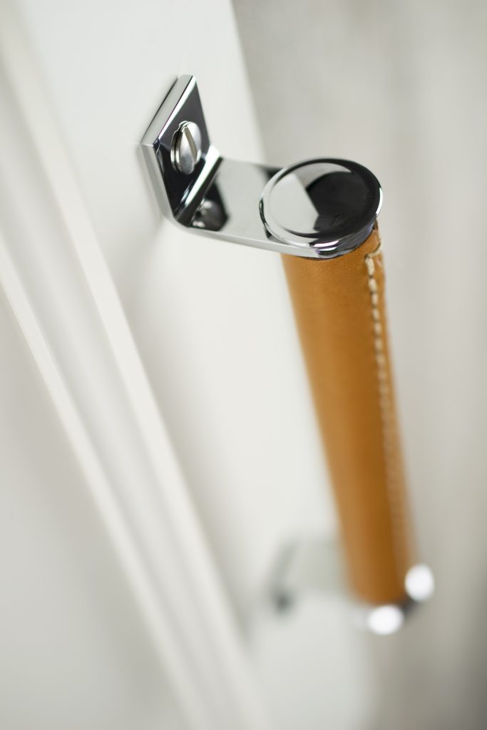 Barrel Stitch Out Bracket Recess Leather KL5787_Tan Leather, Bright ...