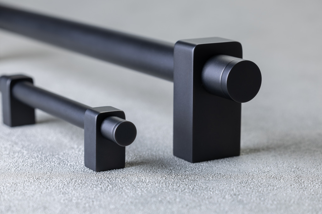 Barrel Plinth Solid Pull Handle PS1001, Cabinet Pull PS1099_Matt Black ...
